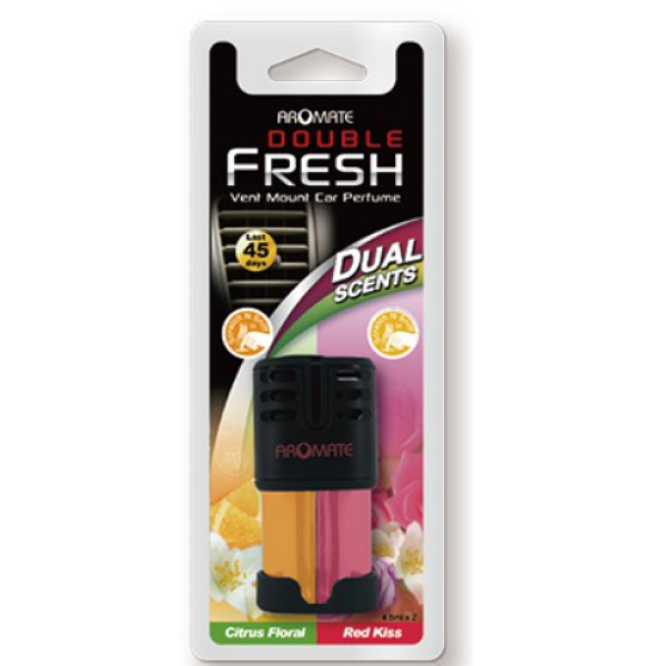 Shop - Aromate Double Fresh Car Perfume Citrus and Red Kiss Flavor ...